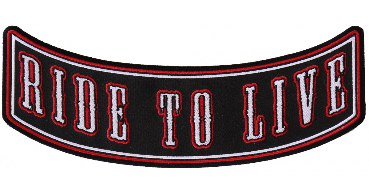 Ride To Live Patch - Large Back Patches by Ivamis Patches