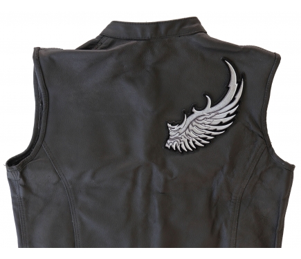 Right Silver Eagle Wing Patch, Large Eagle Back Patches by Ivamis Patches