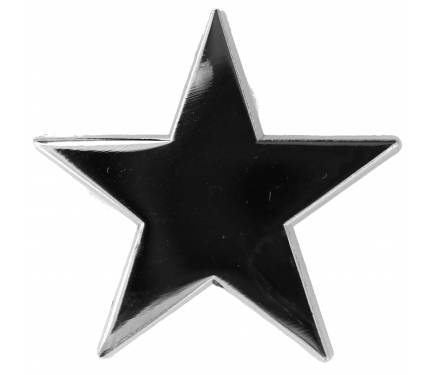 Silver Star Pin by Ivamis Patches