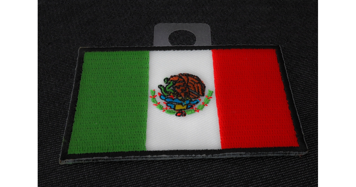 Iron On Mexico Flag Patch | Embroidered Patches by Ivamis Patches