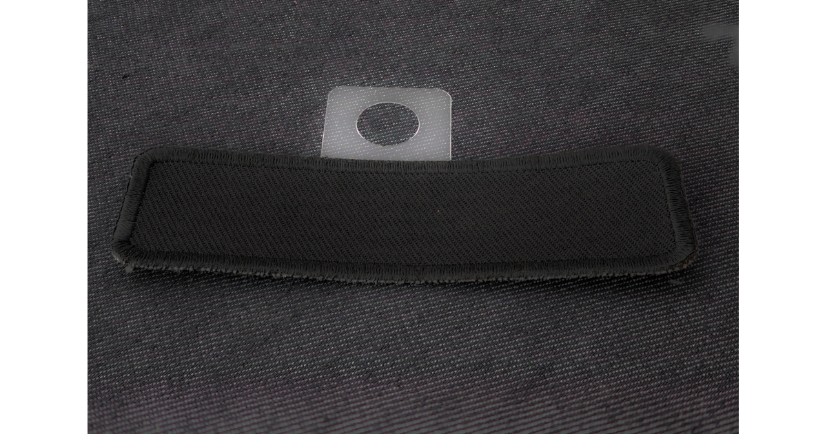 Black Name Tag Blank Patch | Embroidered Patches by Ivamis Patches