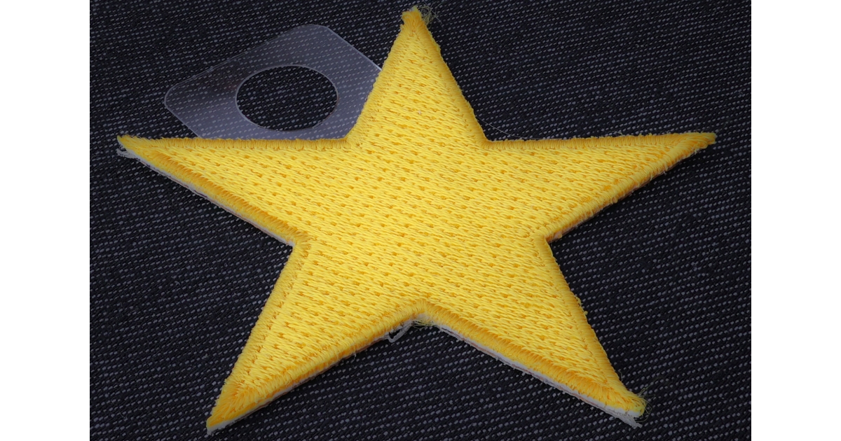 Gold Star Patch, Iron on Patches by Ivamis Patches