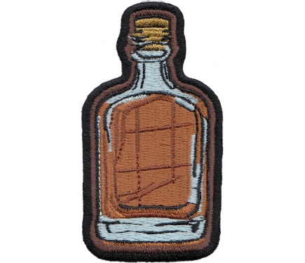 Whiskey Bottle Iron on Patch by Ivamis Patches