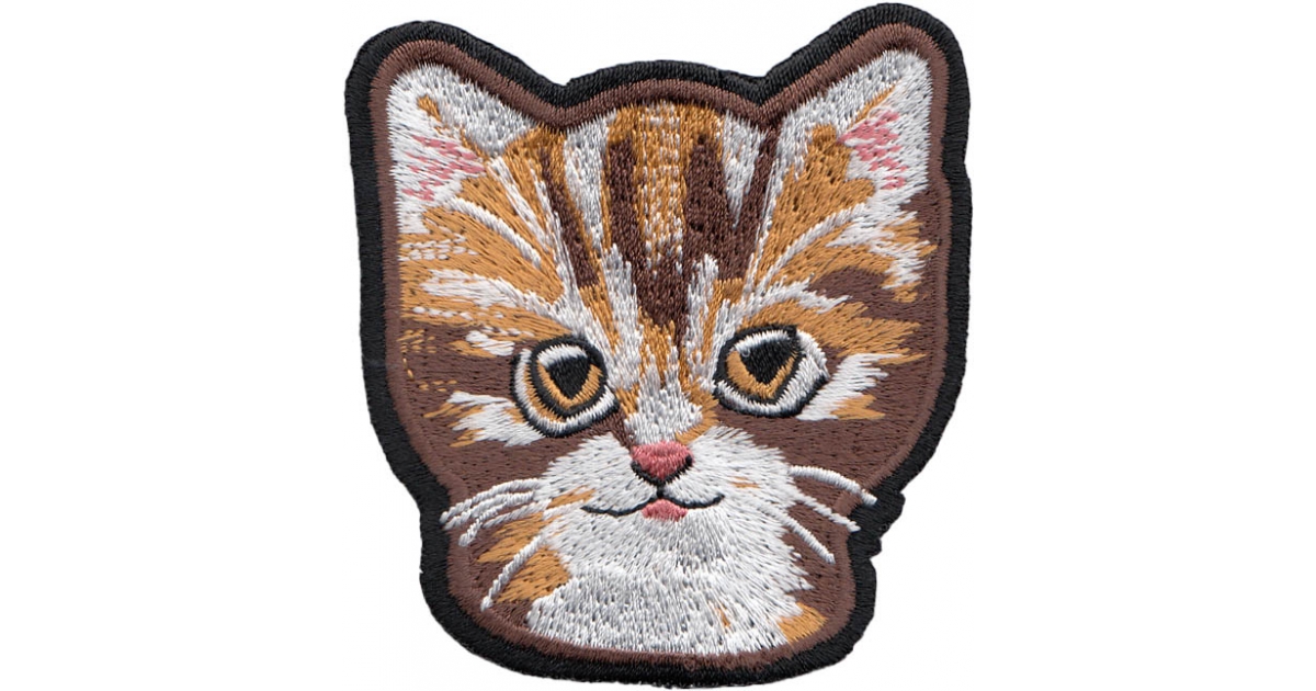 Sweet Kitty Cat Iron on Patch by Ivamis Patches
