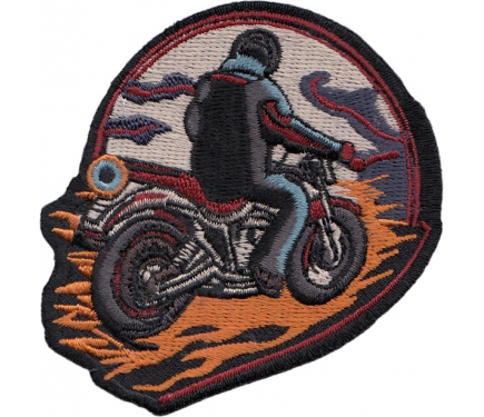 Motorcycle Biker Iron on Patch by Ivamis Patches