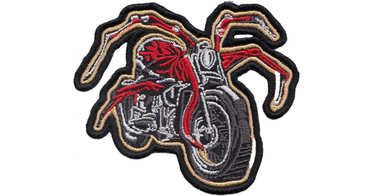 Arachnid Bike Spider Motorcycle Patch Embroidered by Ivamis Patches