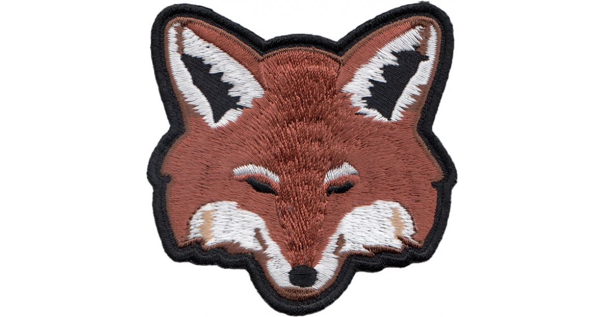 Fox Head Patch Embroidered by Ivamis Patches