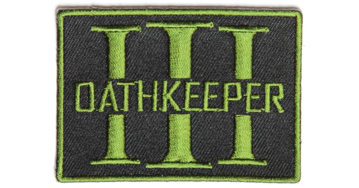 Oathkeeper Three Percenter OD Green Patch | 2nd Amendment Patches -TheCheapPlace