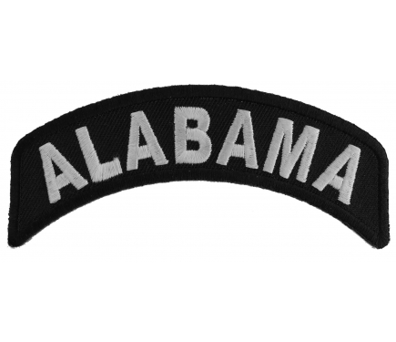 Alabama State Embroidered Small Iron On Rocker Patch by Ivamis Patches