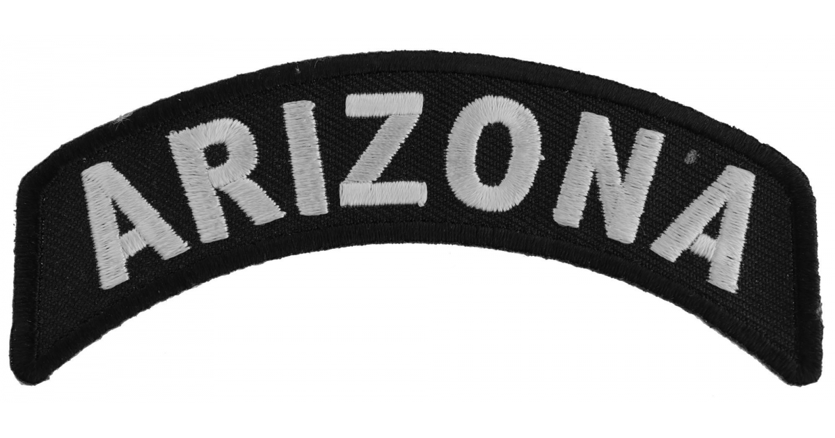 Arizona State Embroidered Small Iron On Rocker Patch by Ivamis Patches