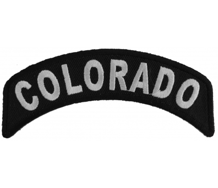 Colorado State Embroidered Small Iron On Rocker Patch by Ivamis Patches