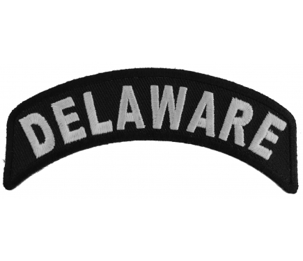Delaware State Embroidered Small Iron On Rocker Patch by Ivamis Patches