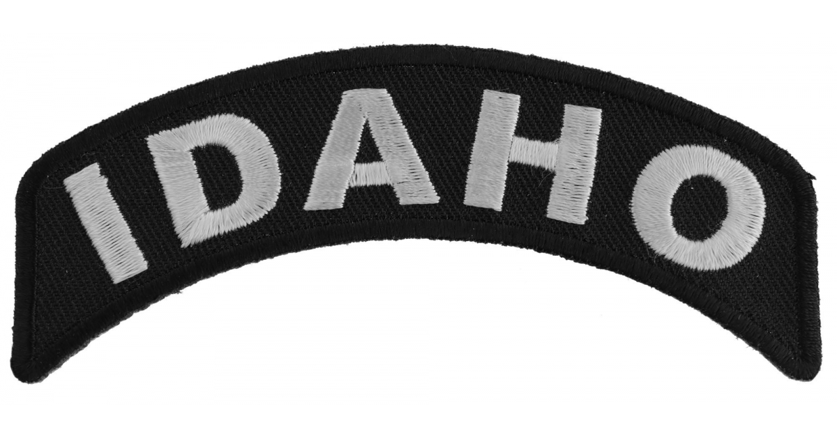 Idaho State Embroidered Small Iron On Rocker Patch by Ivamis Patches