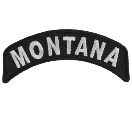 Montana State Embroidered Small Iron On Rocker Patch by Ivamis Patches