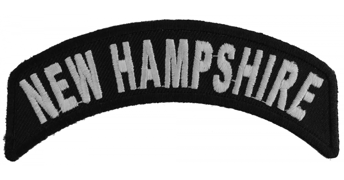 New Hampshire State Embroidered Small Iron On Rocker Patch by Ivamis ...