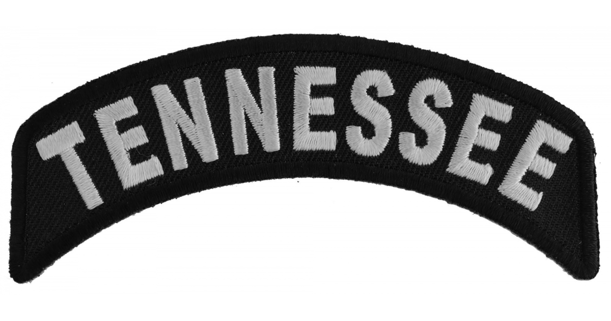 Tennessee State Embroidered Small Iron On Rocker Patch by Ivamis Patches
