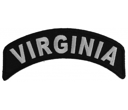 Virginia State Embroidered Small Iron On Rocker Patch by Ivamis Patches