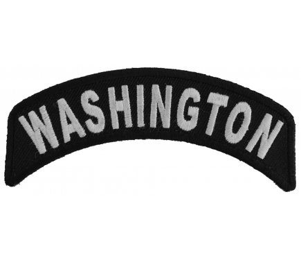 Washington State Embroidered Small Iron On Rocker Patch by Ivamis Patches