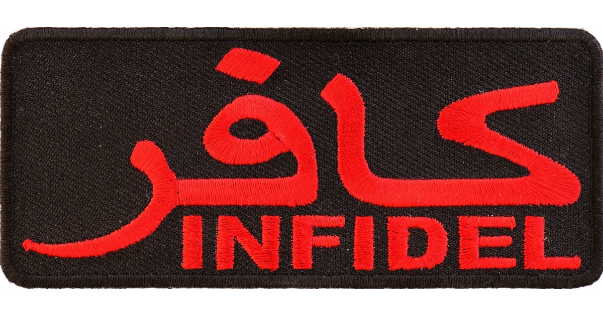 Infidel Patch Red With Arabic by Ivamis Patches