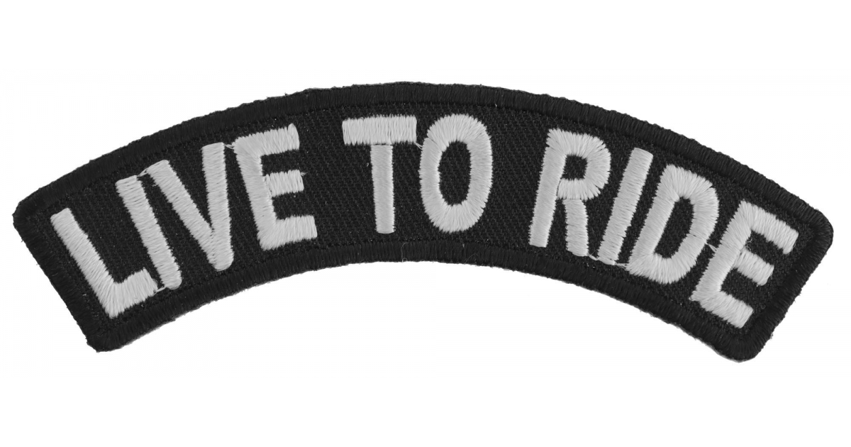Live To Ride Patch - Biker Saying Patches by Ivamis Patches