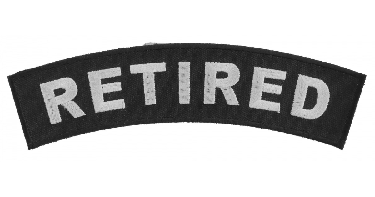 Retired Patch, Patches for Jackets by Ivamis Patches