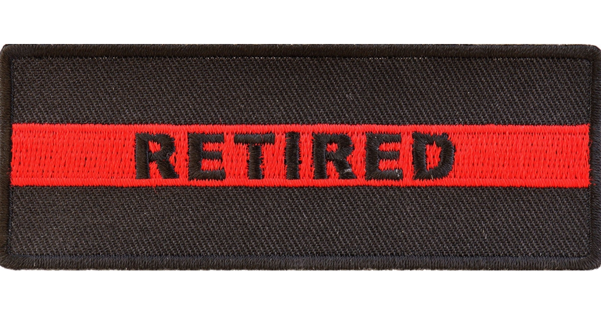 Retired Red Line Firefigher Patch | Embroidered Patches by Ivamis Patches