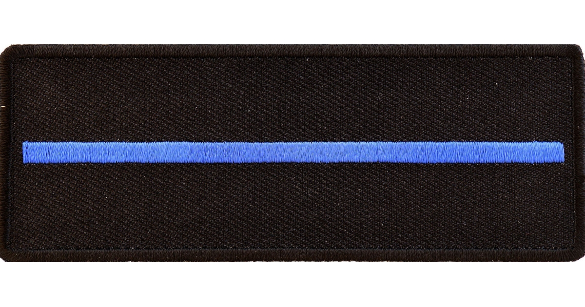 Thin Blue Line Patch For Law Enforcement | Embroidered Patches by ...