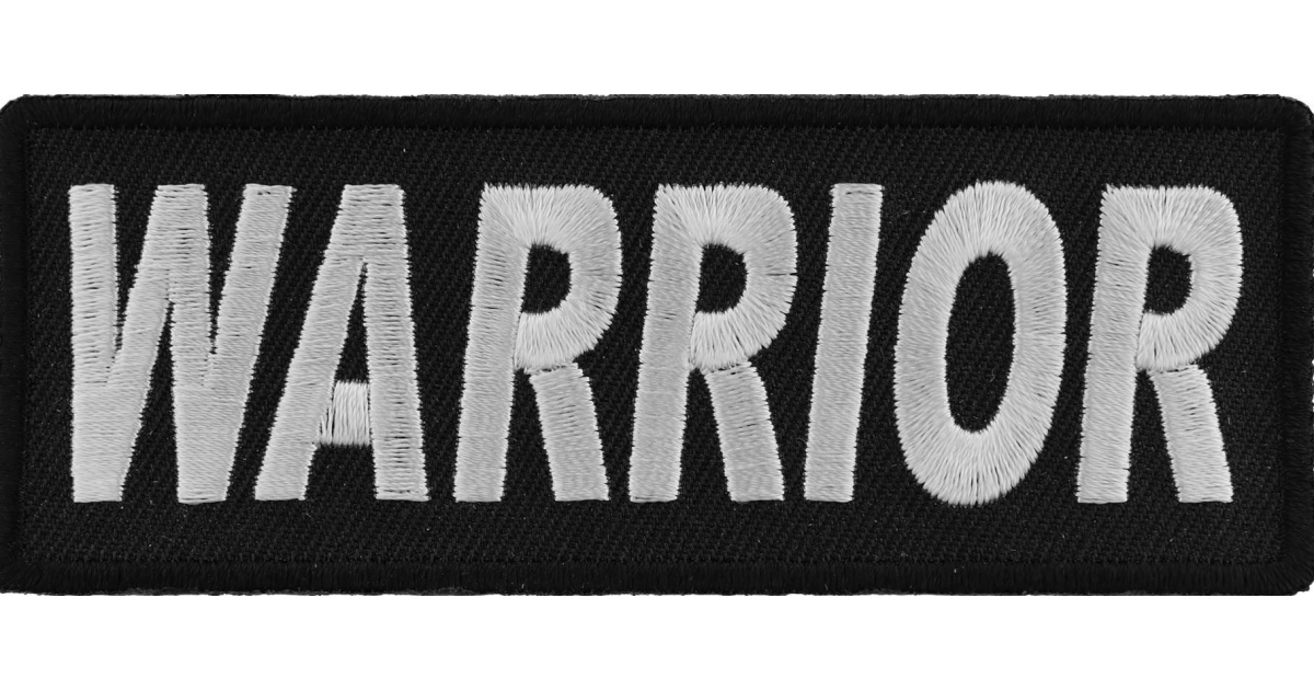 Warrior Embroidered Iron On Patch | Embroidered Patches by Ivamis Patches