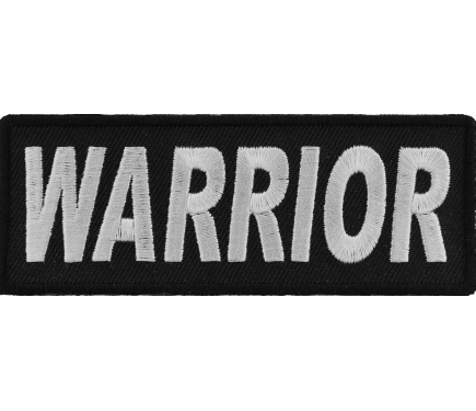Warrior Embroidered Iron On Patch | Embroidered Patches by Ivamis Patches