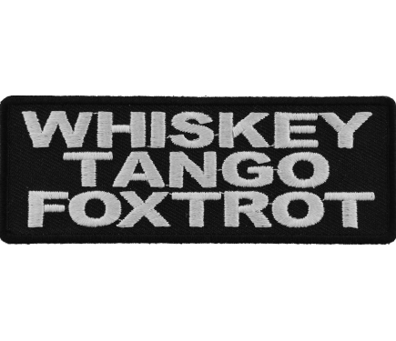 Whiskey Tango Foxtrot Patch | US Military Veteran Patches by Ivamis Patches