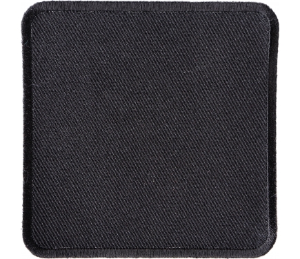 Black 3 Inch Square Blank Patch | Embroidered Patches by Ivamis Patches