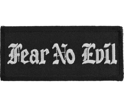 Fear No Evil Patch, Christian Saying Patches by Ivamis Patches