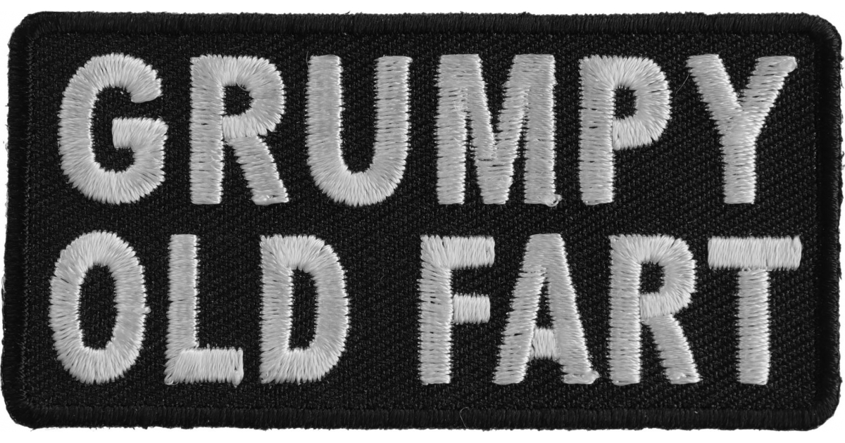 Grumpy Old Fart Patch | Embroidered Patches by Ivamis Patches