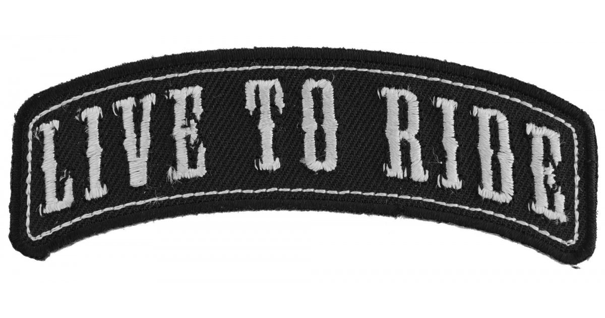Live To Ride Patch - Biker Saying Patches by Ivamis Patches