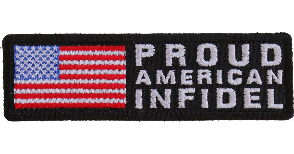 Proud American Infidel Patch With US FLAG | Infidel Patches -TheCheapPlace