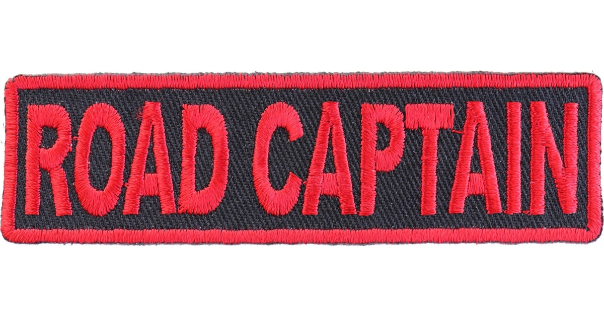 Road Captain Patch, Motorcycle Club Patches for Bikers by Ivamis Patches