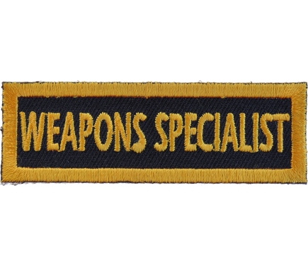 Weapons Specialist Patch, Military Saying Patches by Ivamis Patches