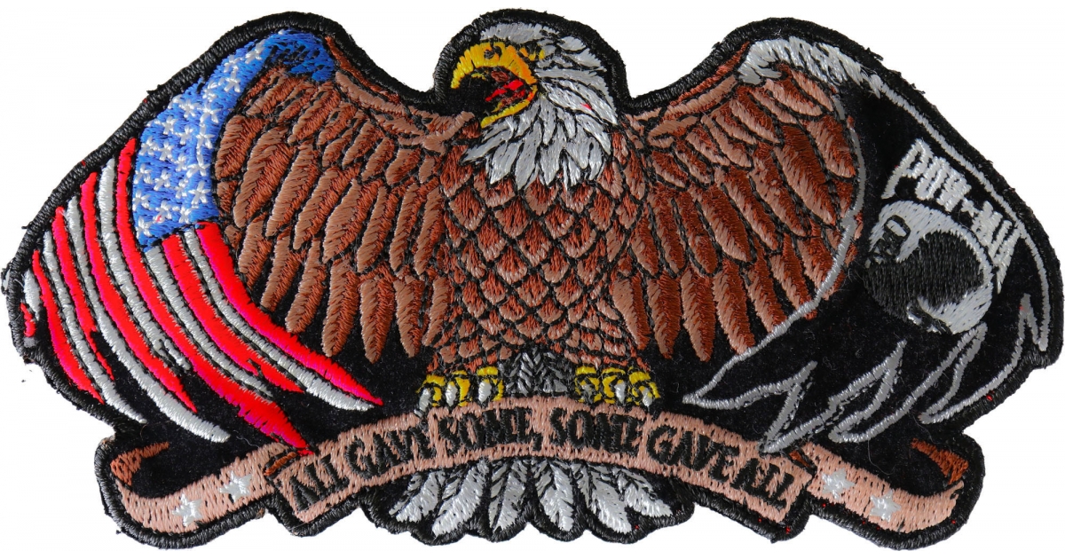 All Gave Some and Some Gave All POW MIA Eagle Patch by Ivamis Patches