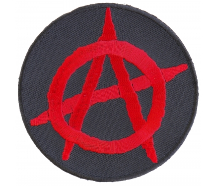 Anarchy Patch 3 Inch Round Iron On Patch | Embroidered Patches by ...