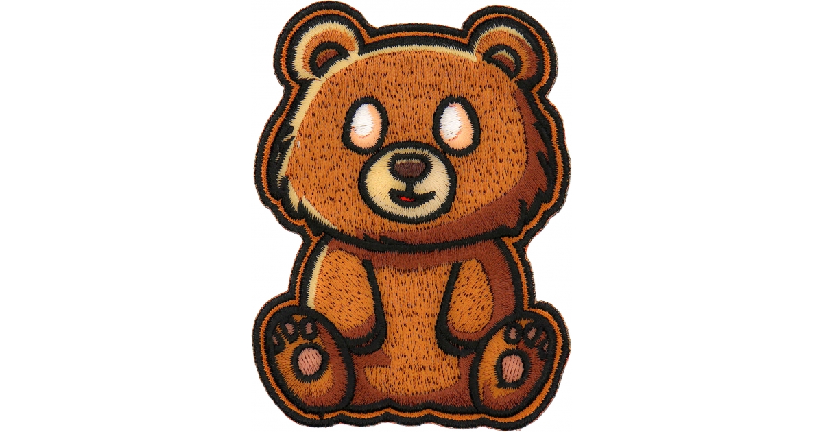 Brown Bear Patch - Iron on Bear Patches by Ivamis Patches