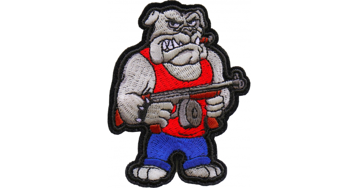 Bulldog Machine Gun Patch by Ivamis Patches