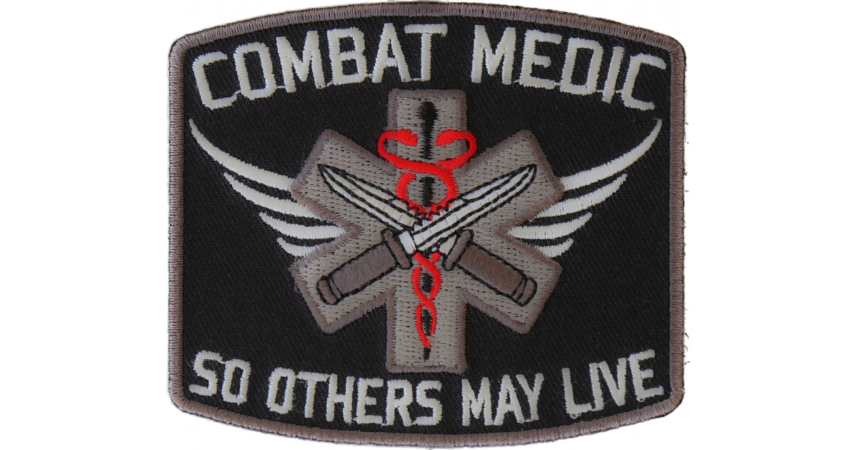 Combat Medic Patch So Others May Live | Embroidered Patches by Ivamis ...