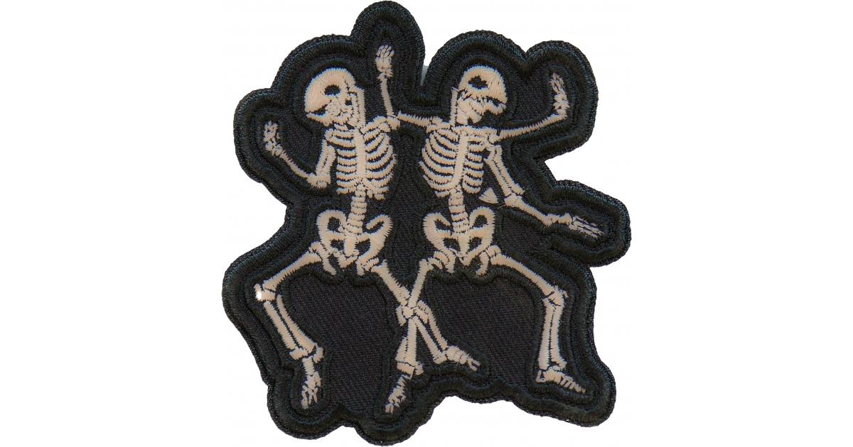 Dancing Skeletons Patch, Skull Patches by Ivamis Patches