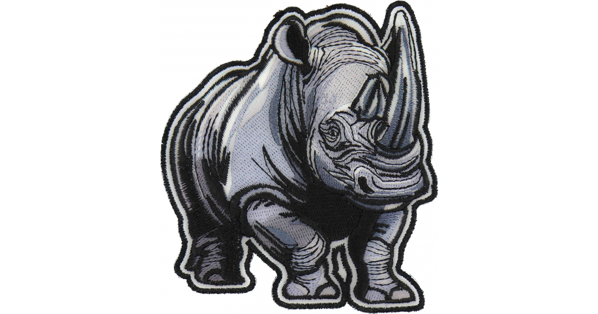 Gray Rhino Patch by Ivamis Patches