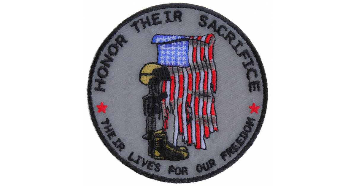 Honor Their Sacrifice Memorial Patch | US Military Veteran Patches by ...