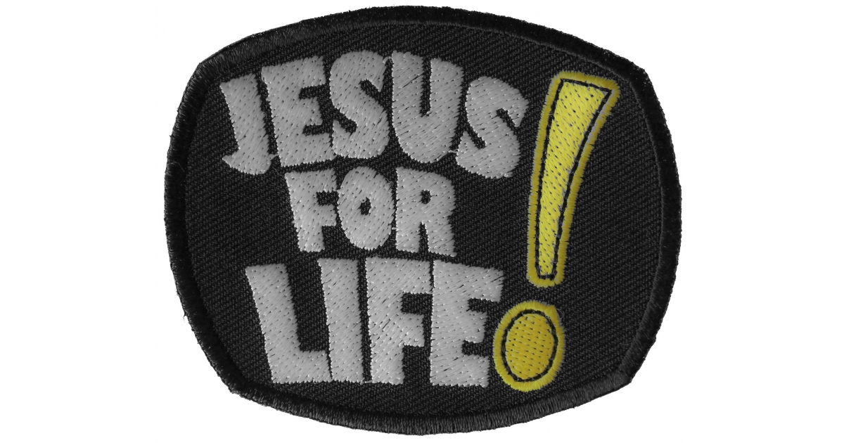 Jesus For Life Patch, Christian Patches by Ivamis Patches