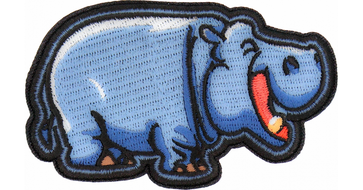 Laughing Hippo Patch by Ivamis Patches