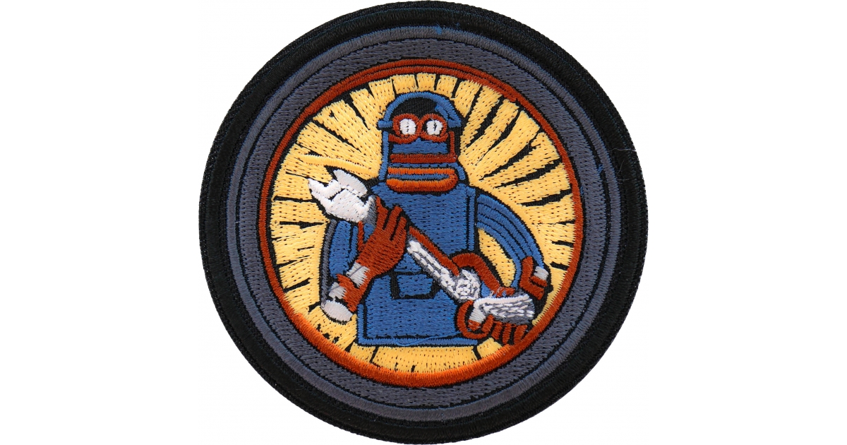 Mechanic Bot Patch, Iron on Patches by Ivamis Patches