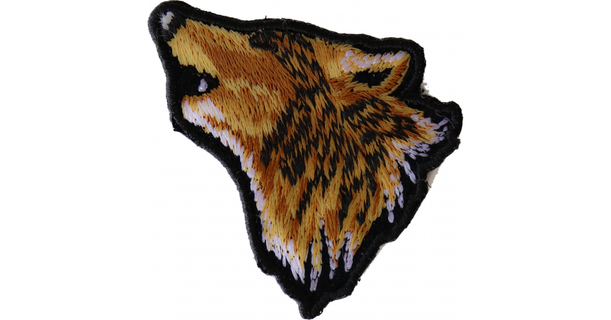 Iron On Mini Wolf Head Patch by Ivamis Patches