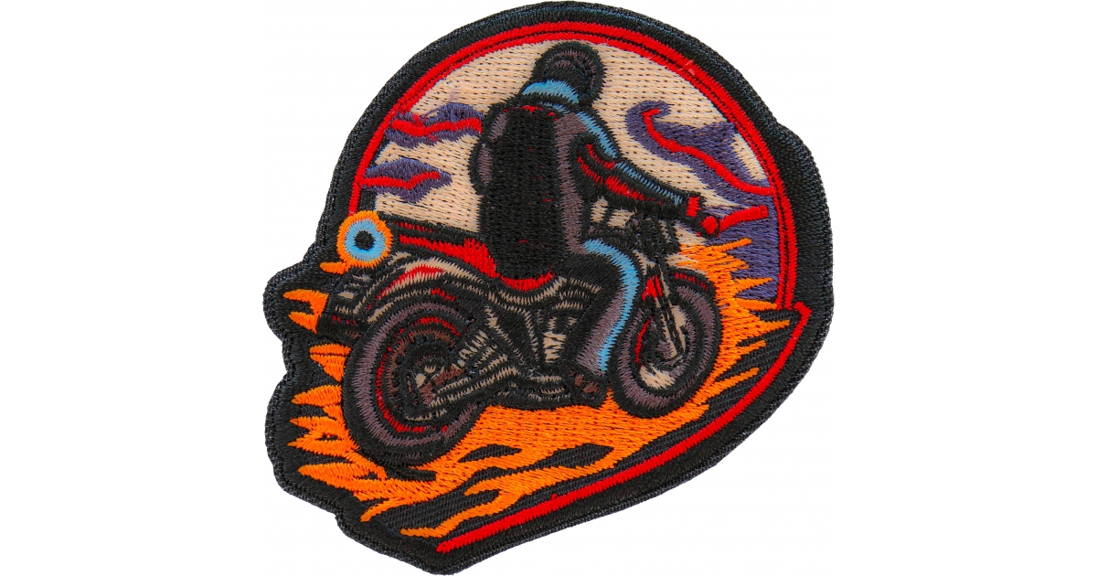 Motorcycle Biker Patch, Biker Vest Patches, Sew or Iron on Patch by ...